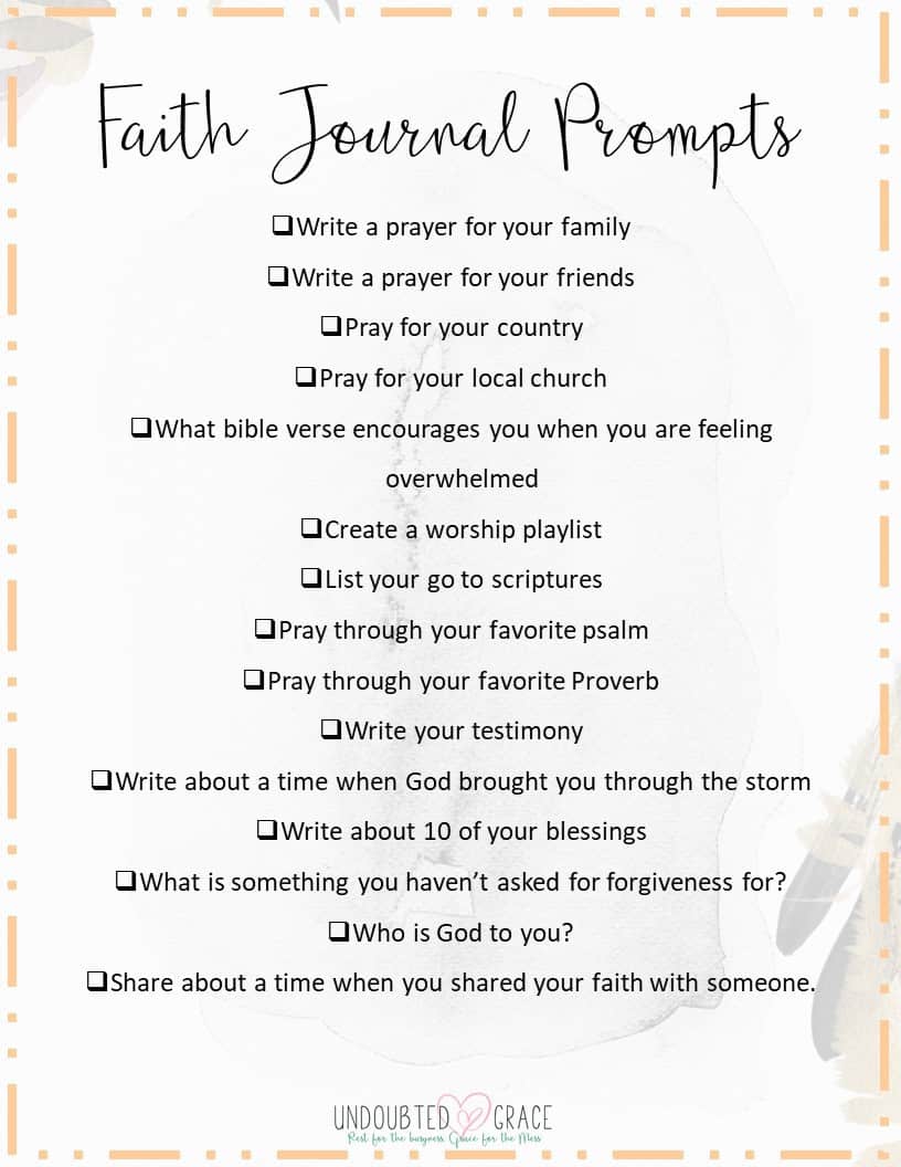 THINGS TO WRITE IN YOUR JOURNAL: ULTIMATE PRINTABLE JOURNAL PROMPTS ...