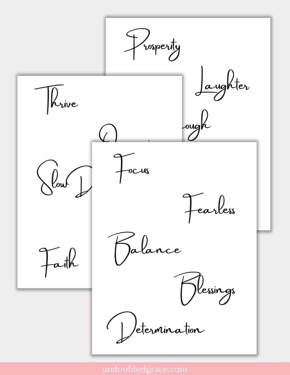 Gorgeous and Free Vision Board Printables, Templates, and Tips for 2022 ...