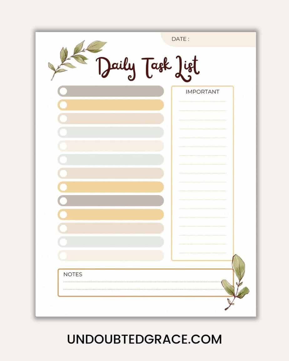 50+ FREE To do list Printable Templates for Every Style! | Undoubted Grace
