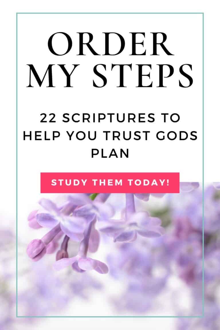 21 Encouraging Order My Steps Scriptures to give you Peace | Undoubted Grace