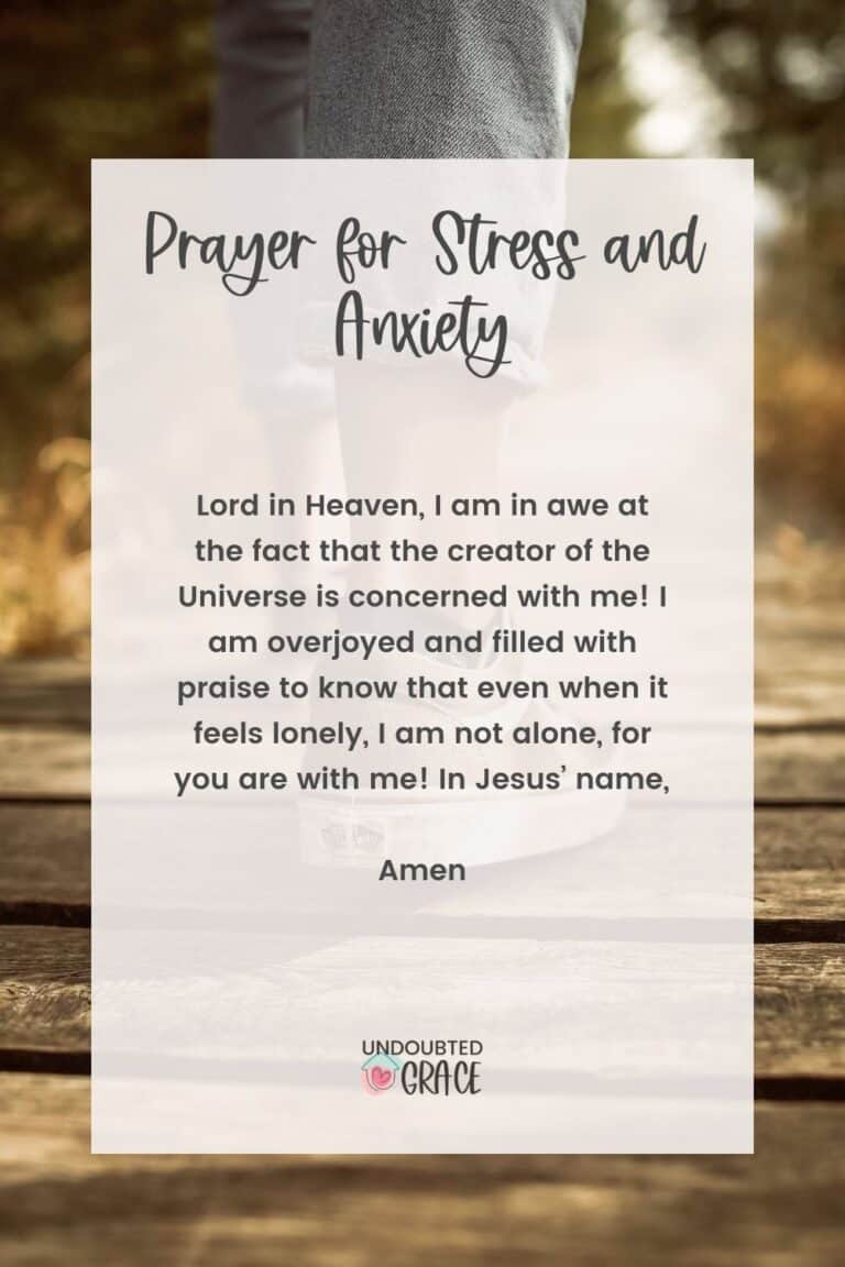 9 Calming and Powerful Prayers for Stress | Undoubted Grace