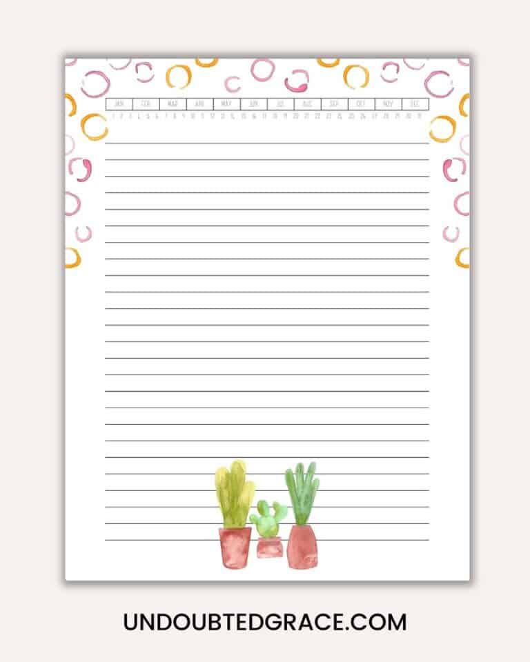 30+ GORGEOUS PRINTABLE JOURNAL PAGES FOR PLANNERS AND BULLET JOURNALS ...